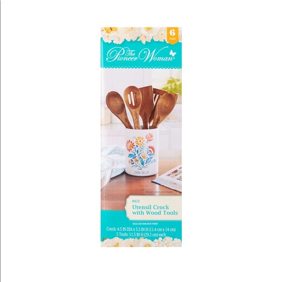The Pioneer Woman | Kitchen | Pw 6piece Utensil Crock Set And Functionality | Poshmark